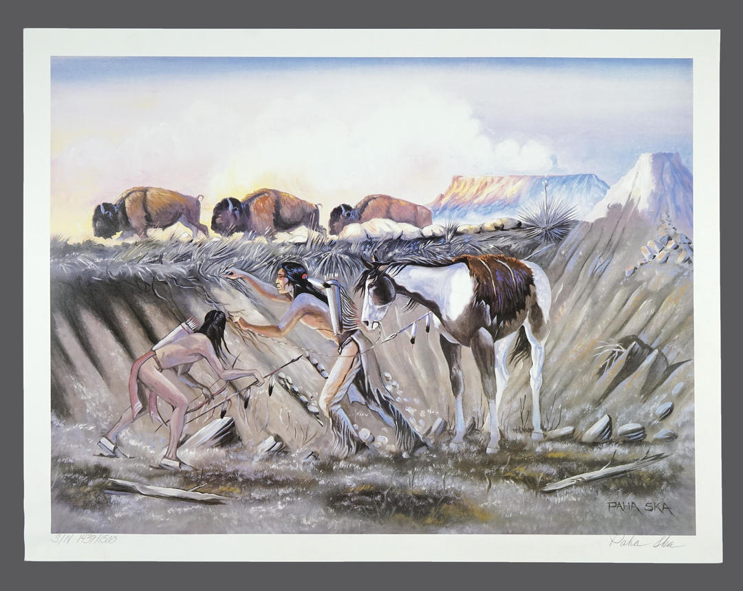 Vintage Paha Ska Giclee Print Native American Limited Edition 1440/1500 ...