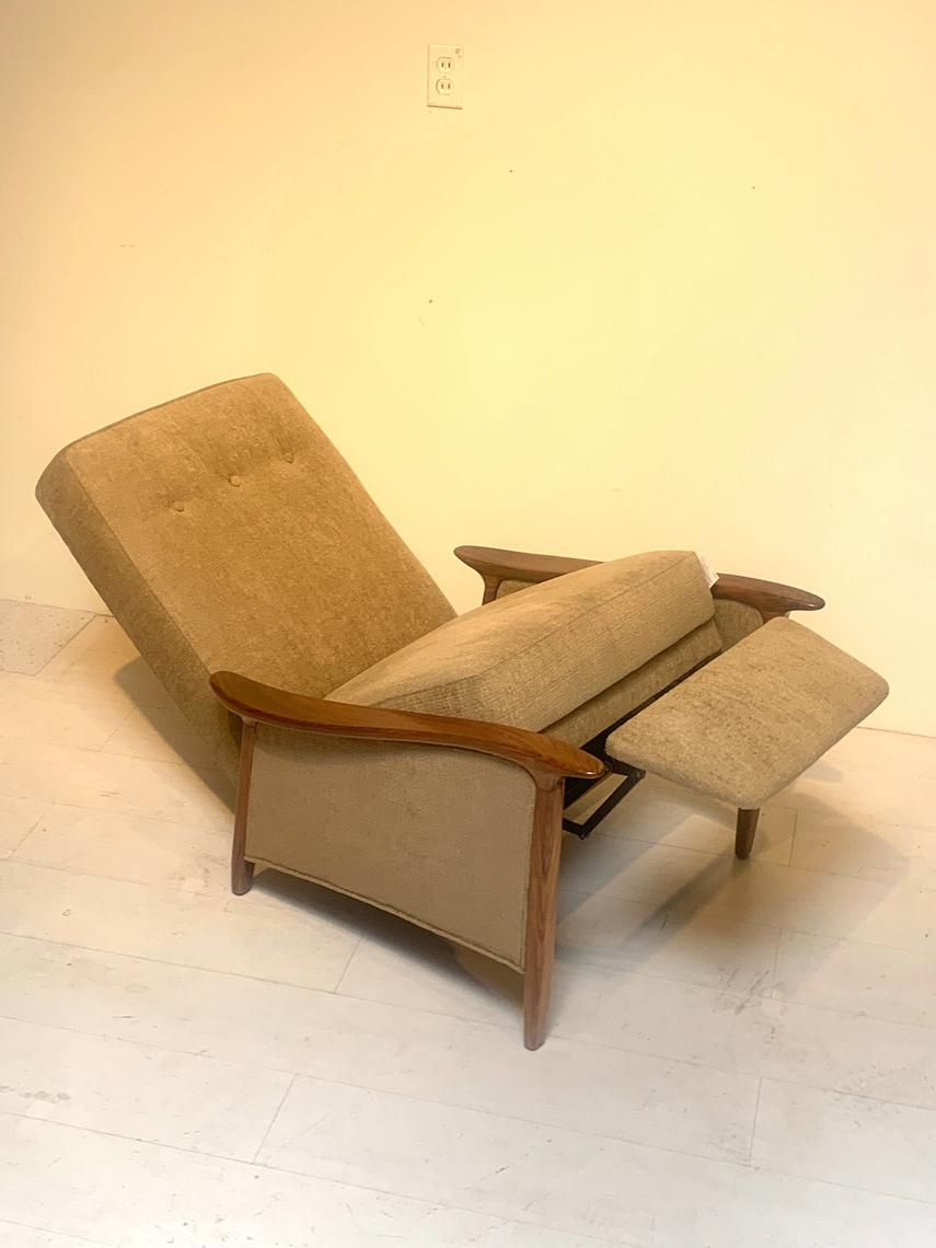 Mid Century Modern Recliner Chair in the style of Milo | Xcape | Long ...