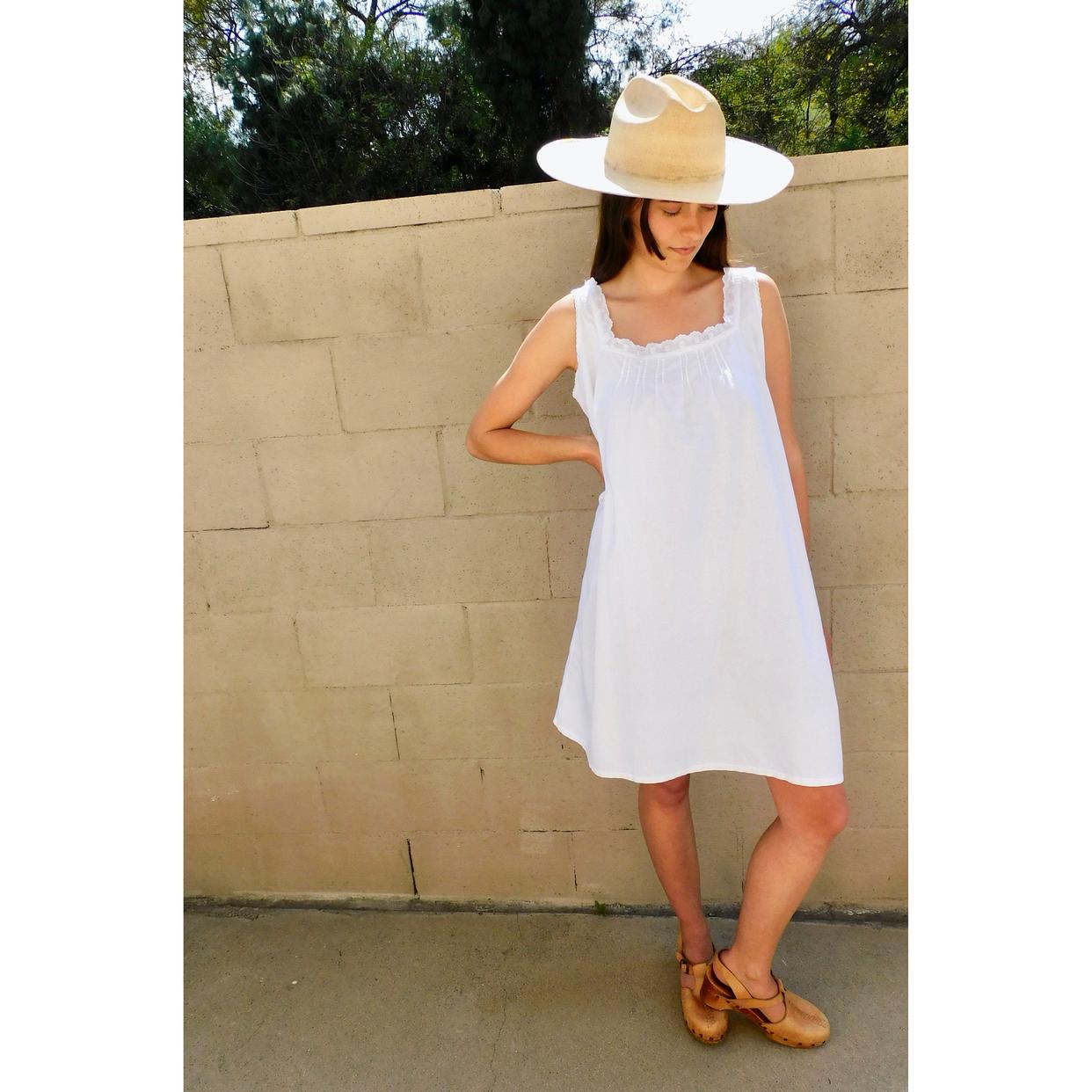 Victorian Shift Dress // vintage boho hippie slip high | Fenix Vintage ...