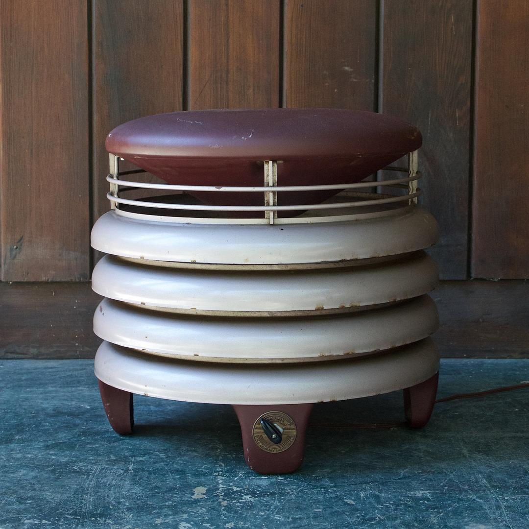 1950s Kisco Circular Hassock Floor Fan Vintage Mid-Century Modern Stool ...