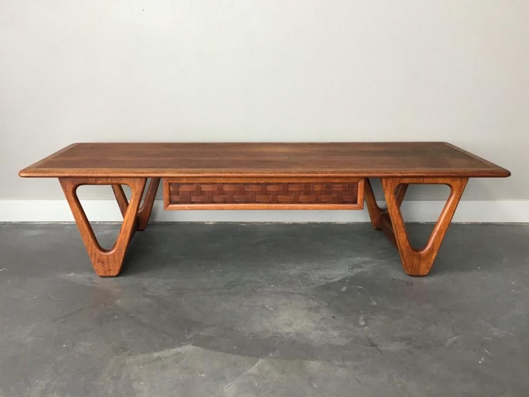 vintage mid century modern Lane Perception coffee table. | ReRunRoom ...