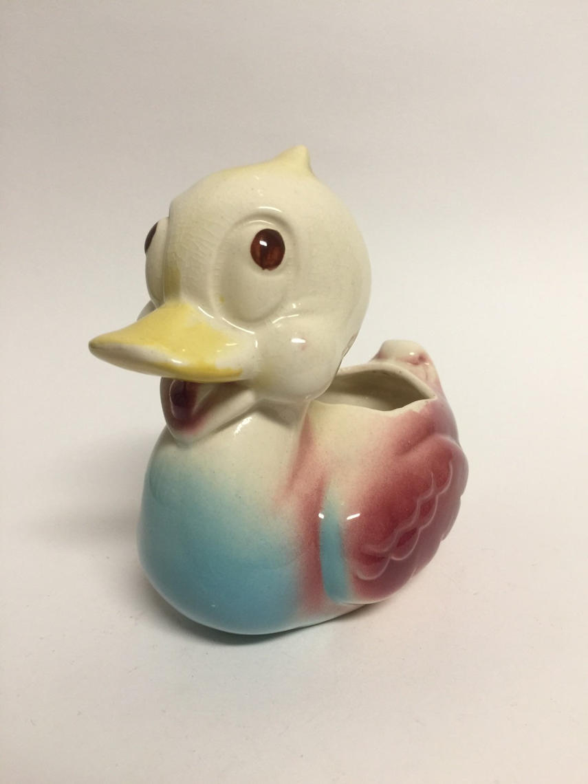 Vintage Kitsch Duck Planter, Cute Goofy Duck Planter, Vintage Duck ...