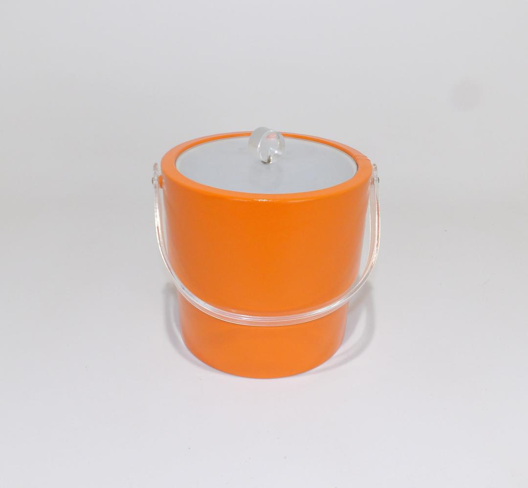 Orange And Acrylic Lexan Ice Bucket Mid Century Modern Wet | Making Mid ...