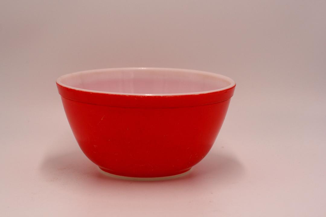 vintage Pyrex red primary bowl # 402 with backstamp number | Susan ...
