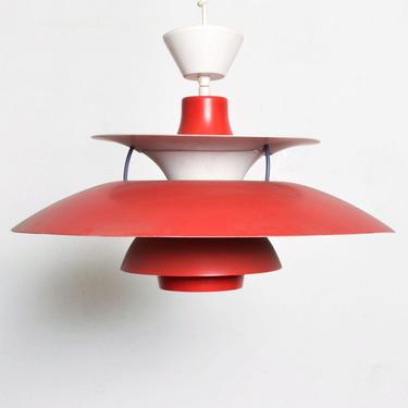 Poul Henningsen PH5 RED Pendant Light Lamp Louis Poulsen Mid | Ambianic ...