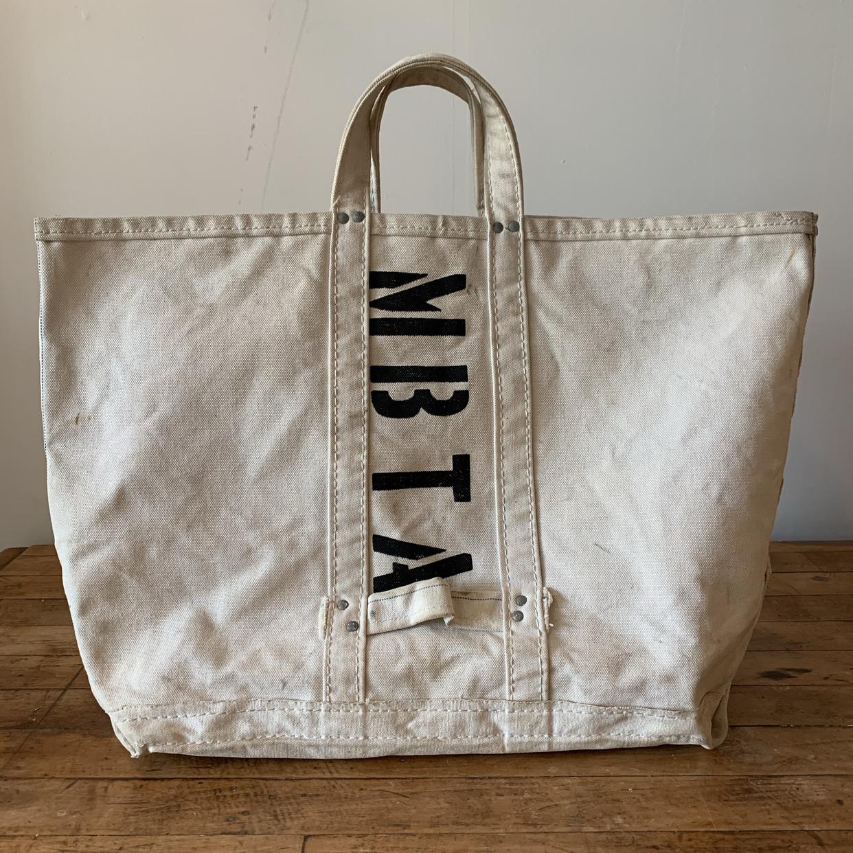 Vintage MBTA Canvas Coal Bag | Vintage Retriever - Holden, MA | ATTIC
