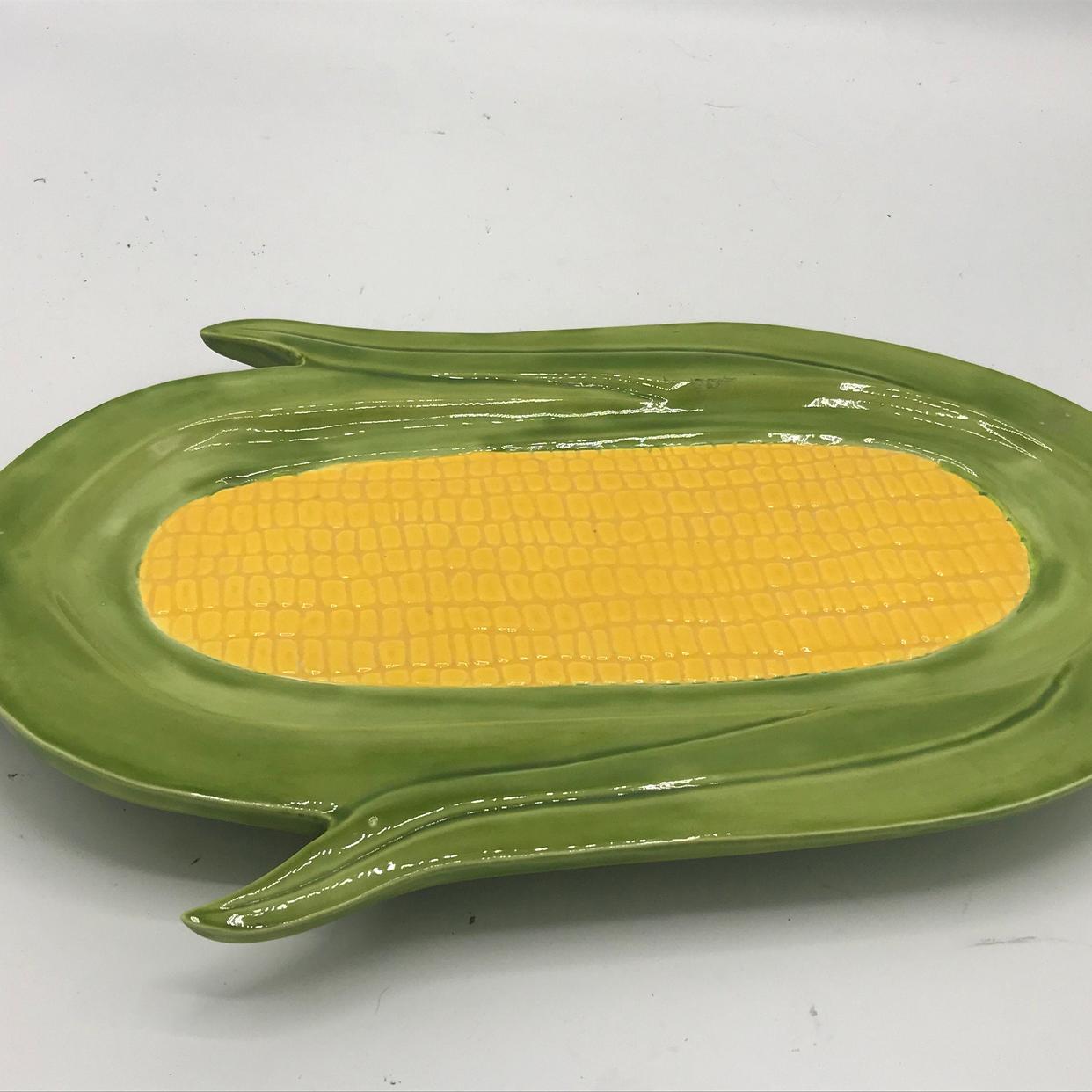 Vintage Corn on the Cob Serving Tray Pottery | JoAnntiques - San Diego ...
