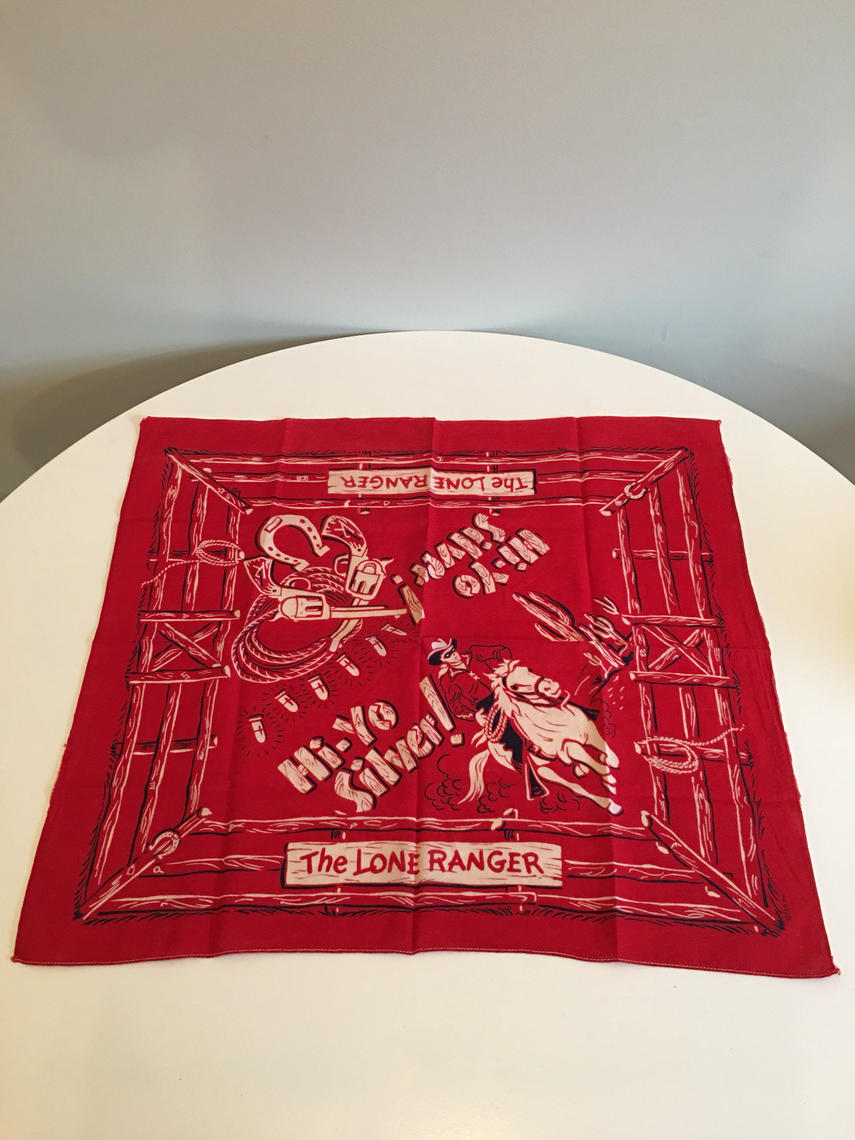 Vintage Lone Ranger Bandana, 1950s Lone Ranger Scarf, Contest Giveaway ...