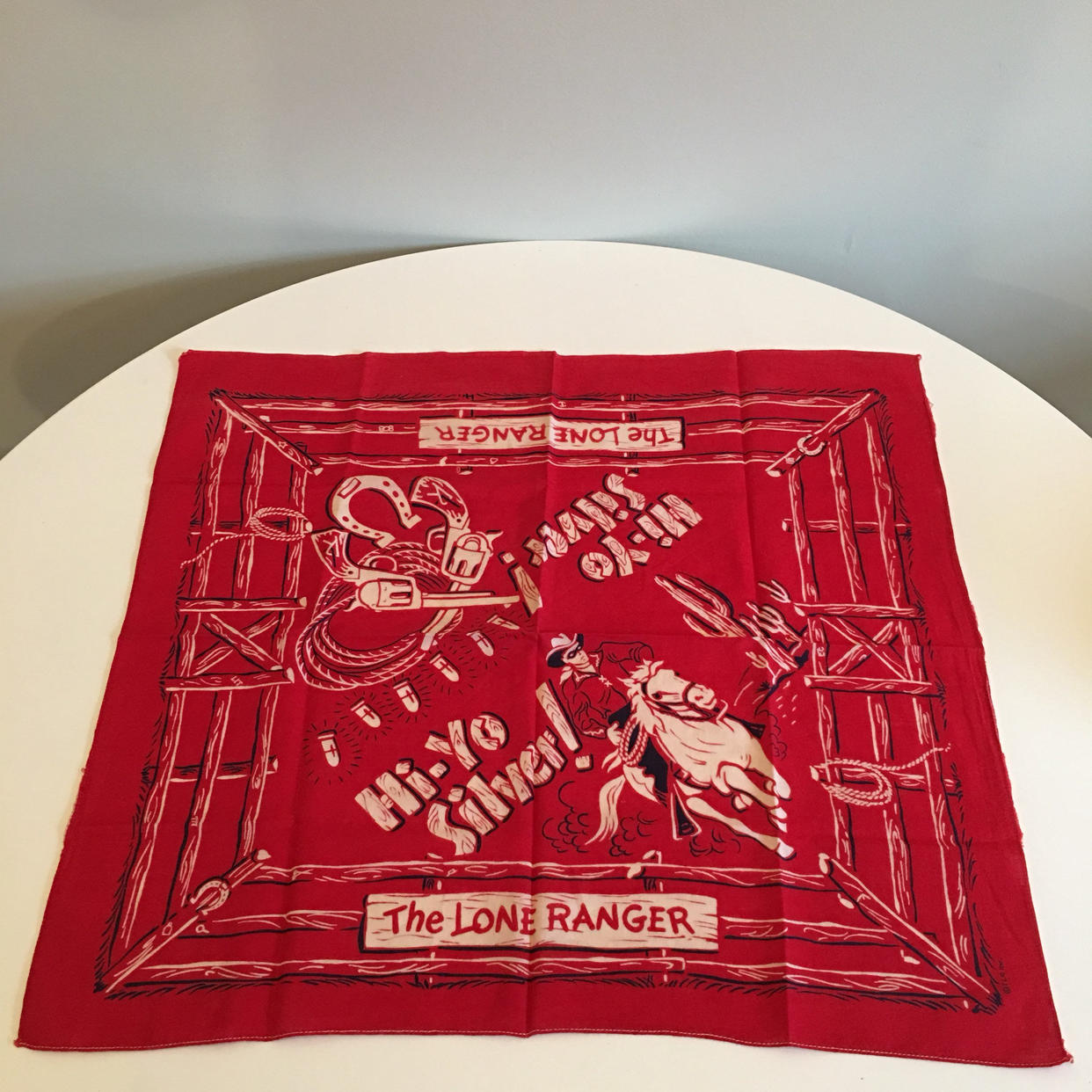 Vintage Lone Ranger Bandana, 1950s Lone Ranger Scarf, | Cape Cod Modern ...