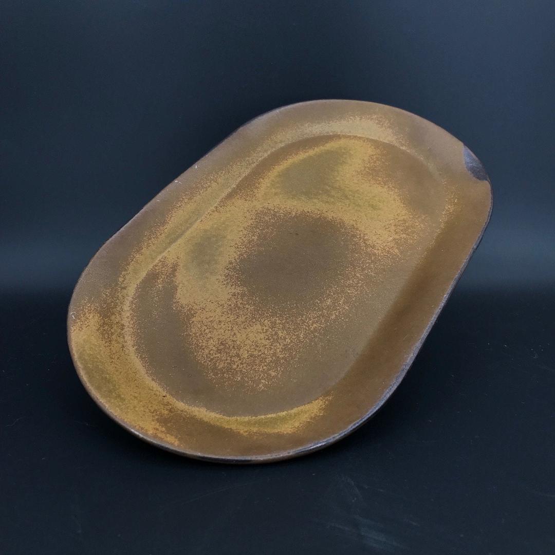 Bennington Pottery Serving Tray David Gill Yusuke Aida Tawny Mustard ...