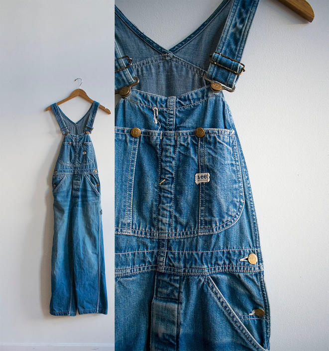 Vintage Lee Denim Overalls / Broken in Overalls / Denim Overalls Small ...