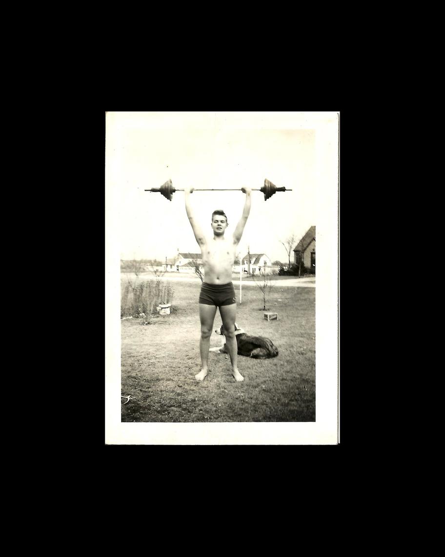 Vintage Photo - Male Bodybuilder - Weightlifter - 1940s - | Fly Times ...