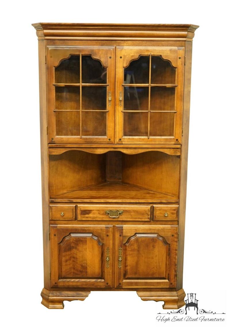 TEMPLE STUART Solid Hard Rock Maple Colonial Style Rockingham Corner ...