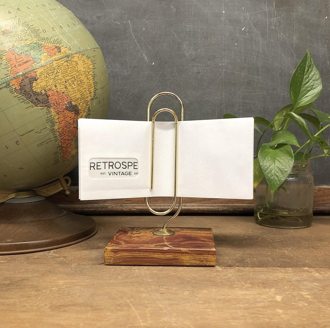 Vintage Mail Clip Retro 1960s Desktop + Paperclip + Mail + Envelope ...