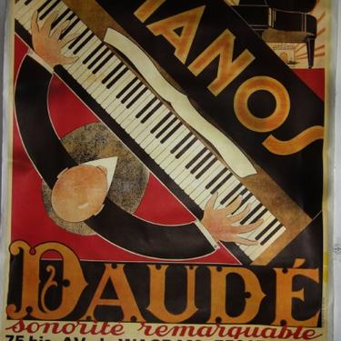Pianos Daude Poster by Andre Daude (French, 1897-1979) | Sturgis ...