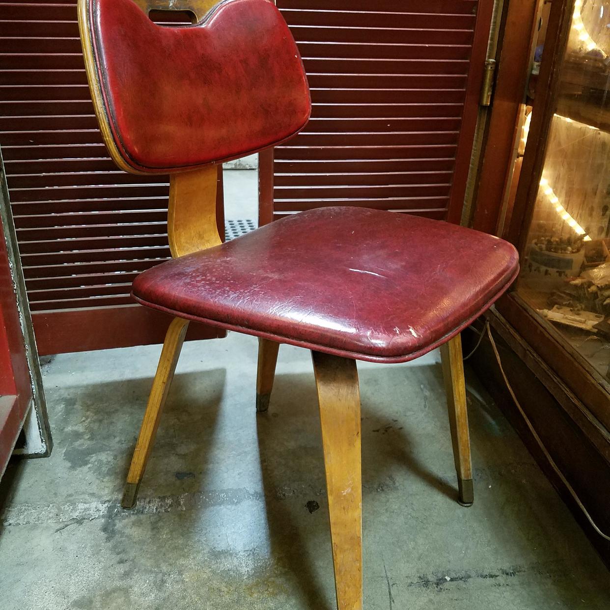 Mid Century Thonet Style Plywood Chair With Vinyl | Earthwise ...
