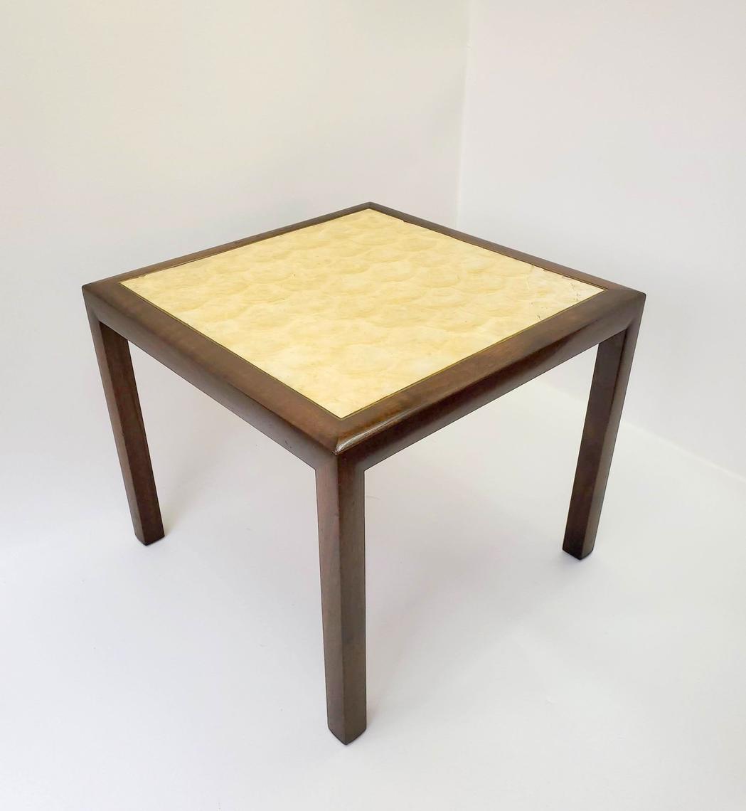 Mid Century Modern Capiz End Table Clad Scalloped Shells With | Making ...