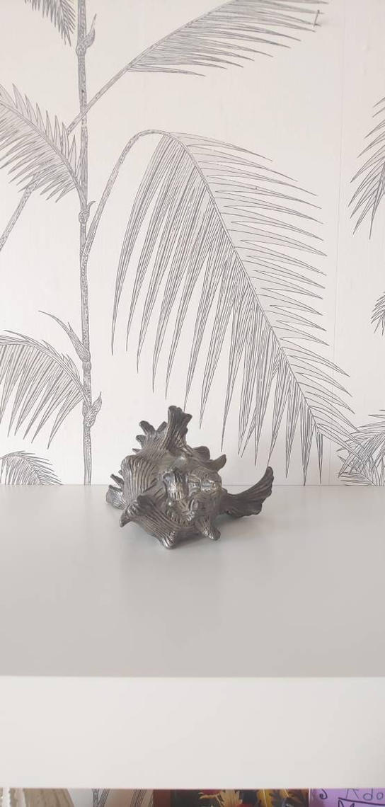 Vintage Seashell Sculpture, Pewter, circa 60's | color theory Boston ...