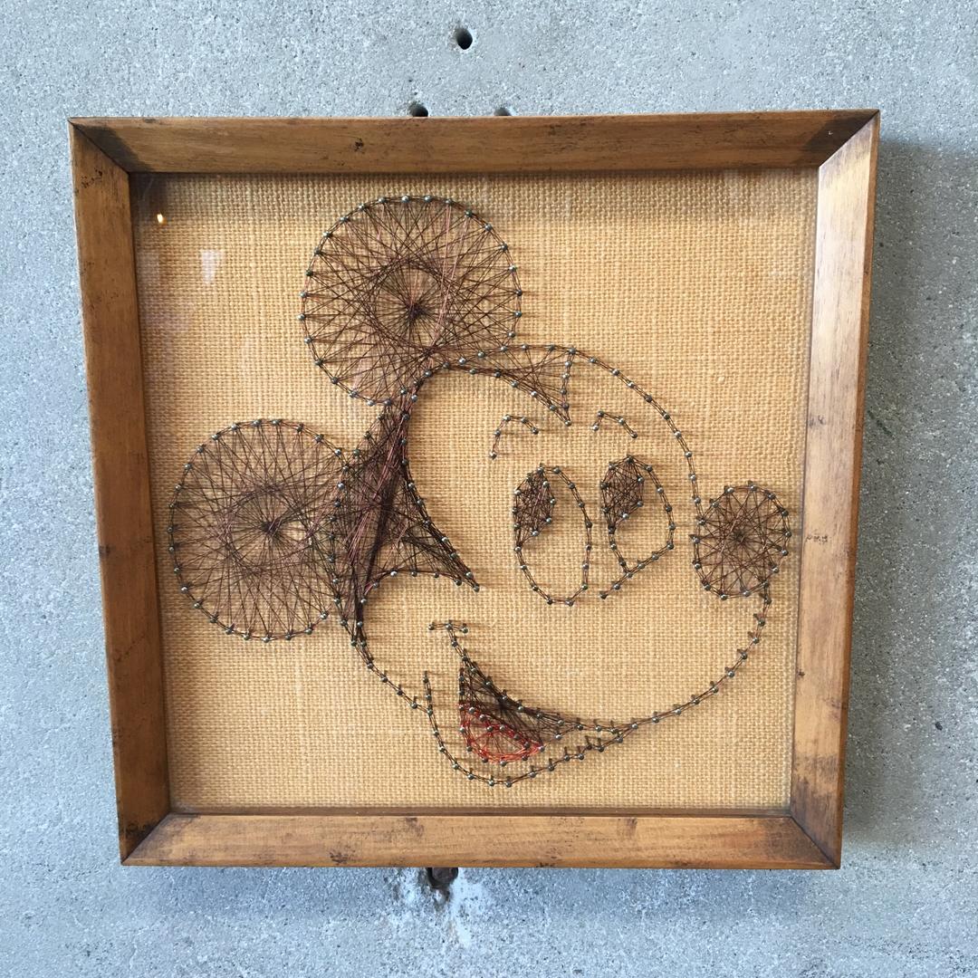 Vintage Mickey Mouse String Art | Urban Americana (Home Decor) | Long ...