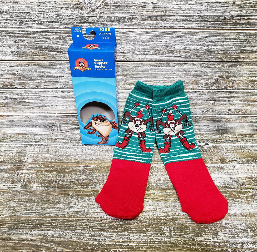 Vintage Tasmanian Devil Socks, Warner Bros., DEADSTOCK, NIB Looney ...