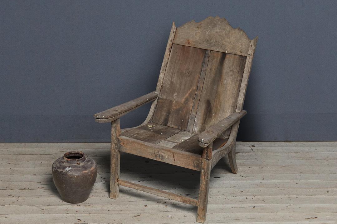 19th Century Dutch Colonial Relaxing Chair the Crested Back | Michael ...
