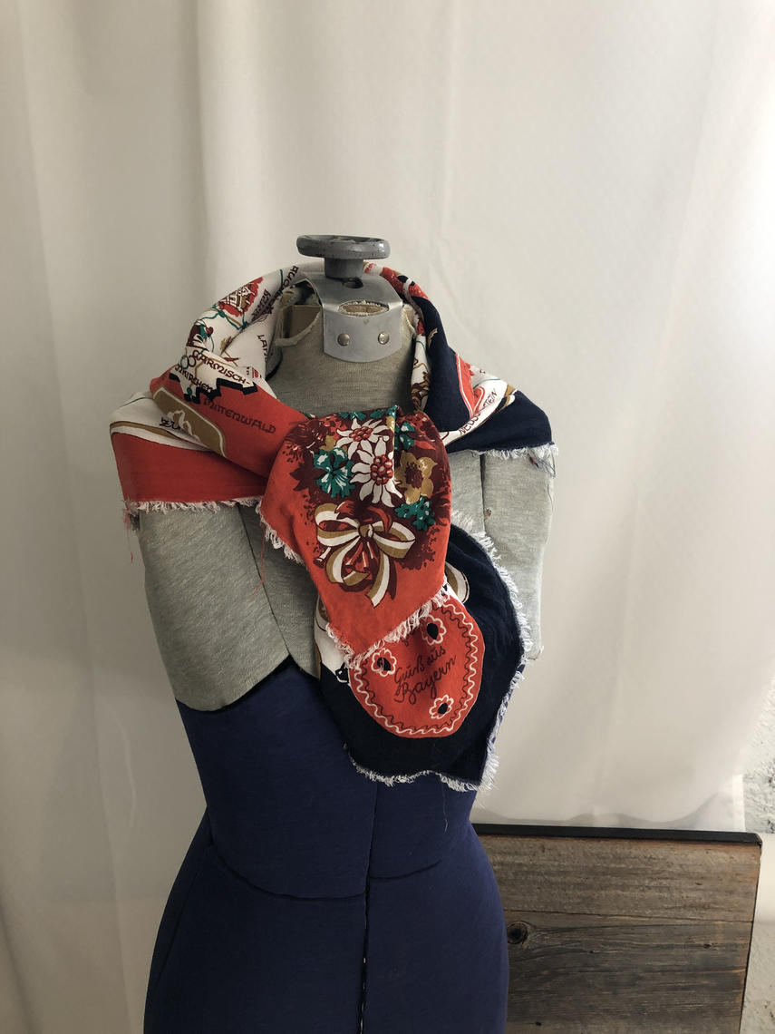 Bavaria Germany souvenir scarf oversized square shawl German ...