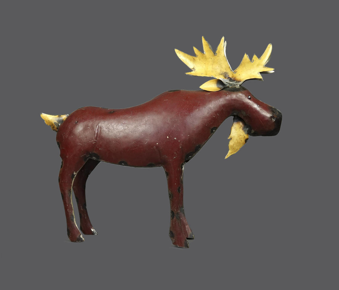 Vintage Moose Metal Sculpture Sheet Metal Sculpture Brutalist Art ...