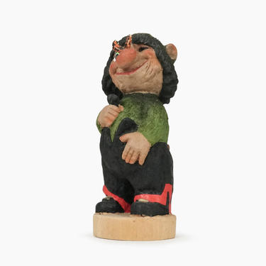 Henning Norway Troll Figurine Scandinavian Hand Carved | Vintage ...