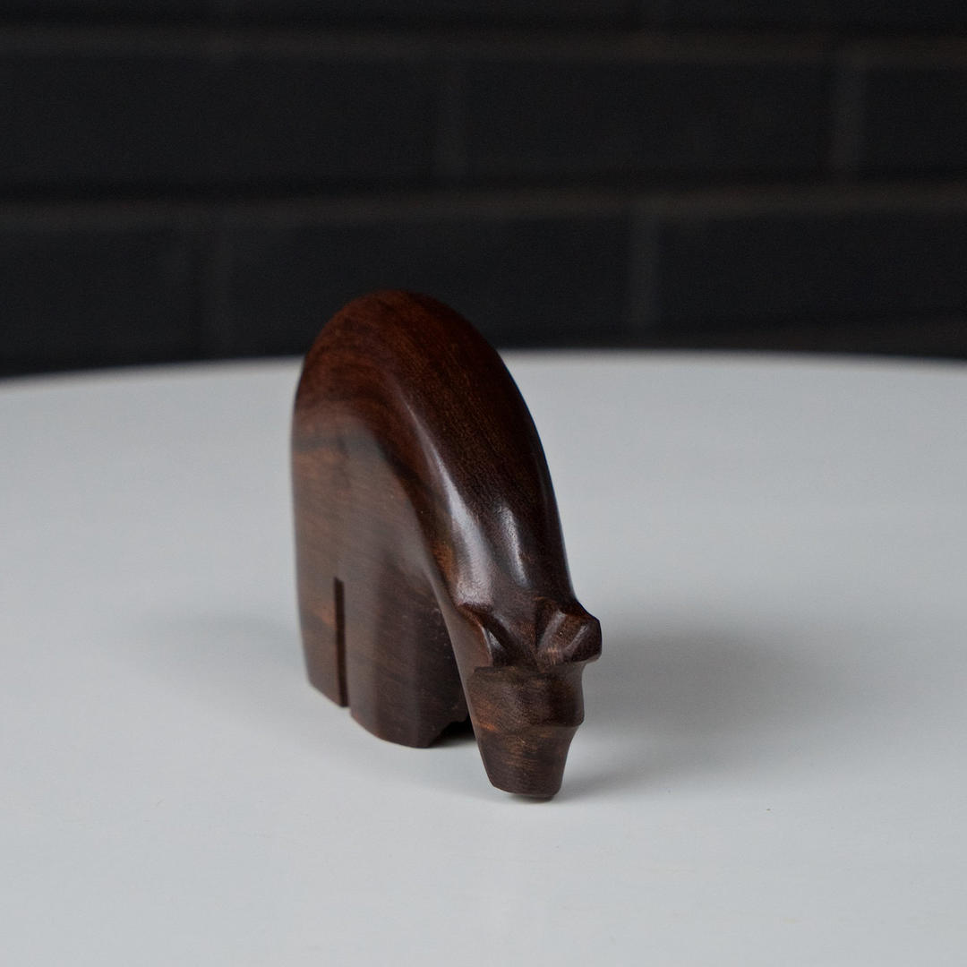 Hand Carved Vintage Mid-Century Native American Inuit Polar Bear ...