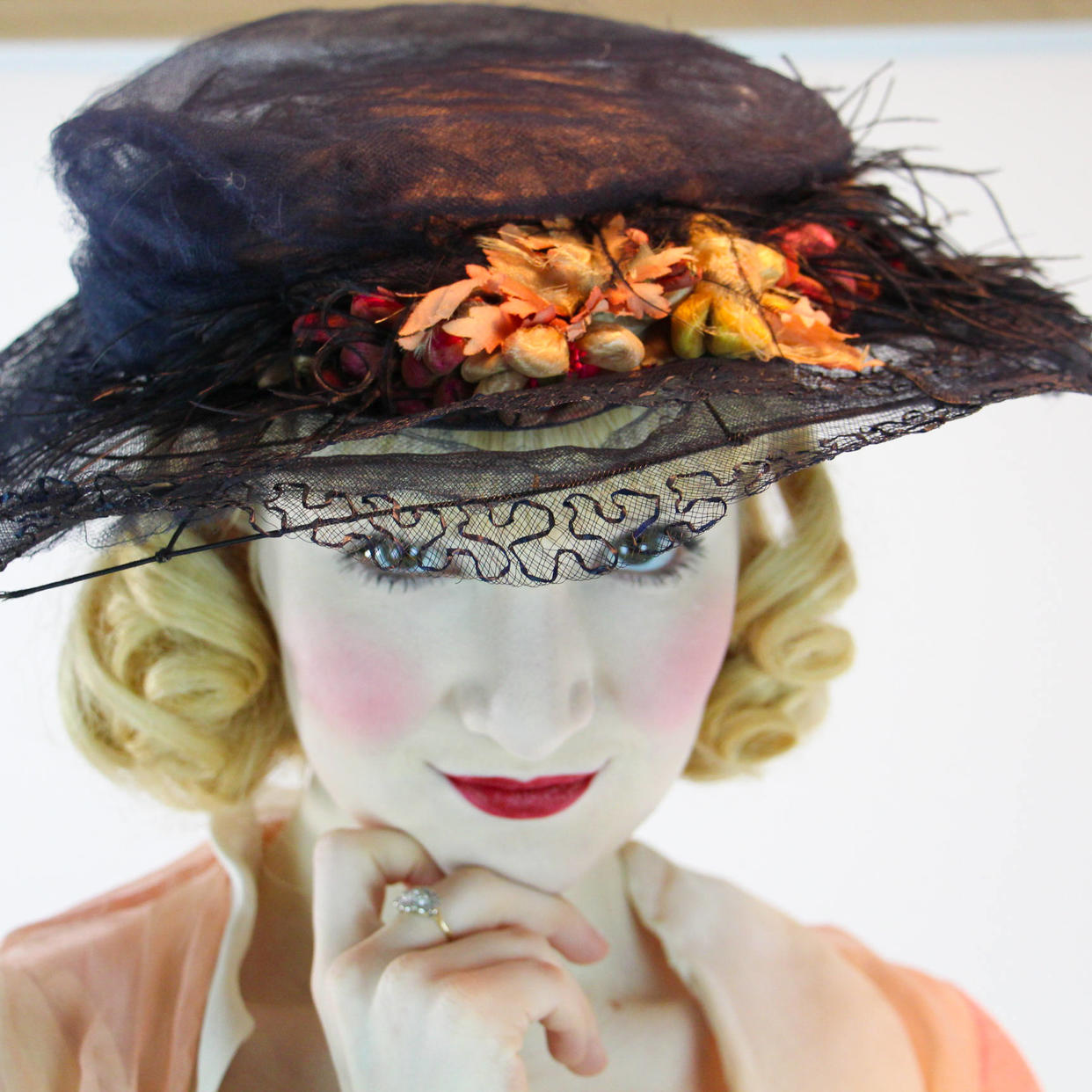 Antique Edwardian 1900s Hat Wide Brim Gibson Girl | Walk in Vintage ...