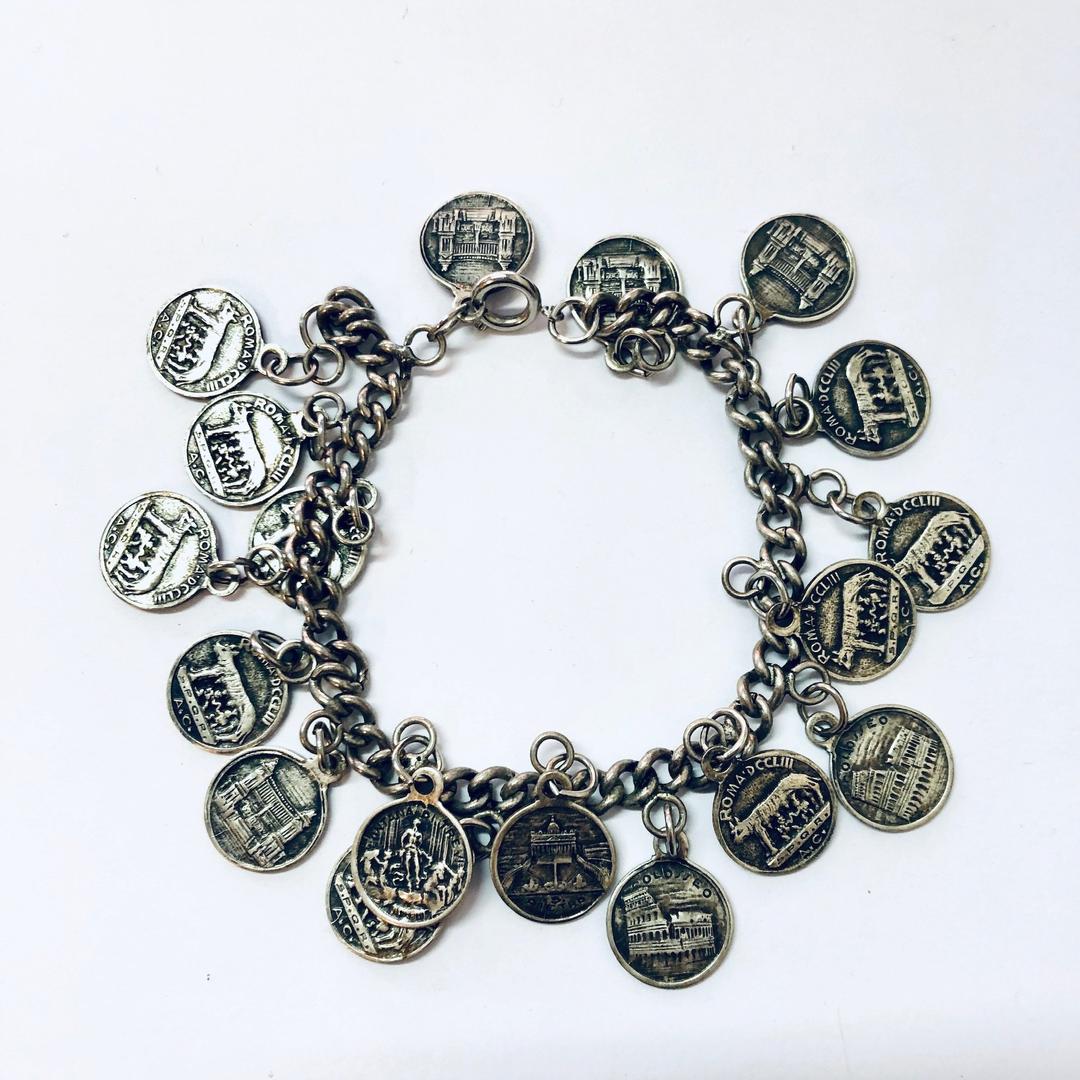 Vintage Coins, Coin Bracelet, SPQR Coins, Italy Rome Coins, Italian ...