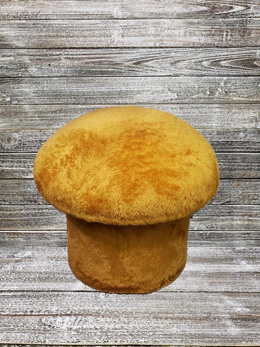 Vintage Mushroom Ottoman Fur Mushroom Stool 1970s Mid Century Modern A GoGo Vintage Havre de Grace MD