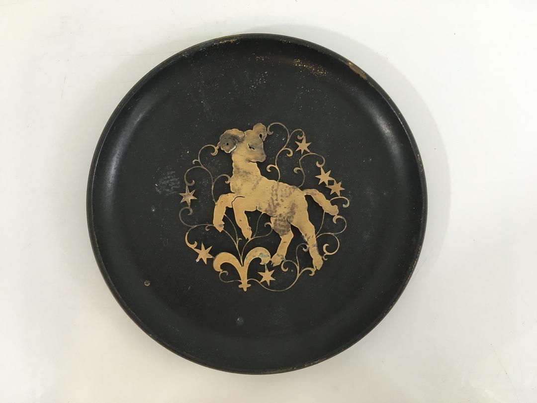 Vintage Aries Zodiac Plate Brass Metal JECH German Wall Art | Check ...