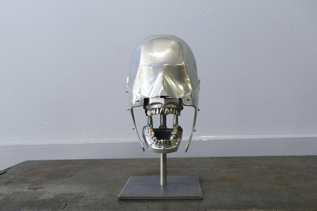 VINTAGE ALUMINUM DENTAL HEAD WITH ALUMINAL TEETH SET | Agent Gallery ...
