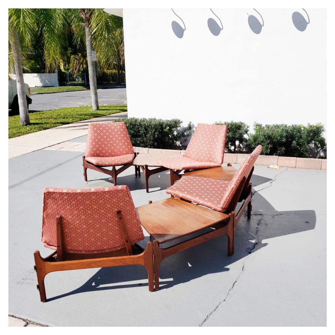 Mid Century Modern Modular Chair Sectional System Set John Keal ...