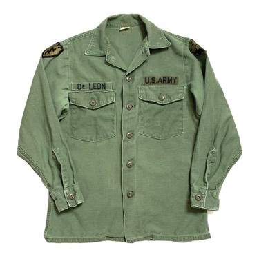Vintage 1960s OG-107 US Army Utility Shirt ~ fits XS to | Sparrows ...