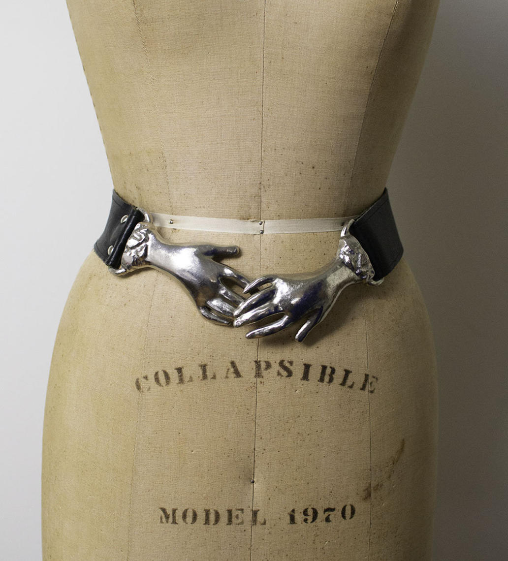 Vintage Clasped Hands Belt / Victorian Style Clasping Hands Belt Buckle ...