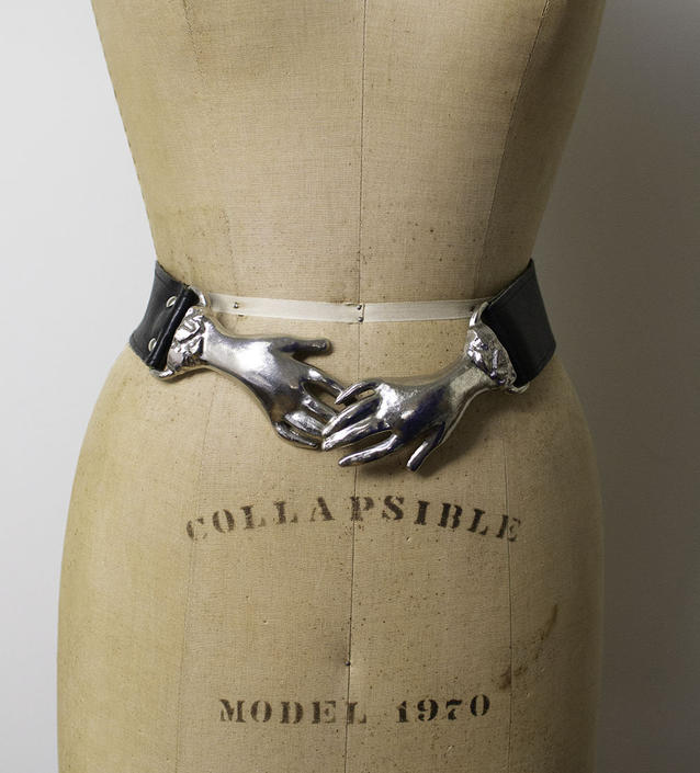 Vintage Clasped Hands Belt / Victorian Style Clasping Hands Belt Buckle ...