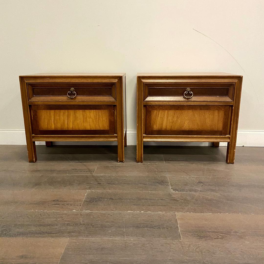 CUSTOMIZABLE: Set of 2 - Basic-Witz Nightstands | Vintage Refined Decor ...