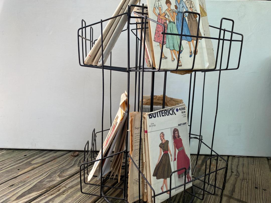 Vintage Spinning Store Display, Metal Store Rack, Craft And Art ...