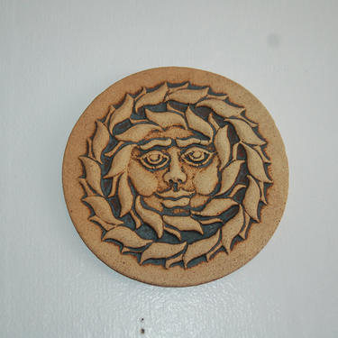 Vintage Studio Pottery John Wenzel Clayworks Sun Face | Yesterday ...
