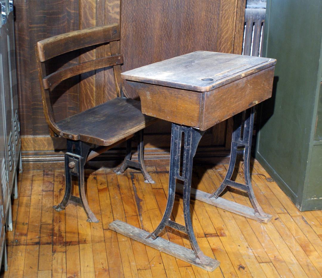 Early 20th Century School Desk and Chair | Salvage One | Chicago, IL