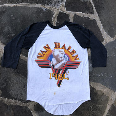 1984 VAN HALEN smoking baby vintage TOUR jersey band | Ritual Vintage ...