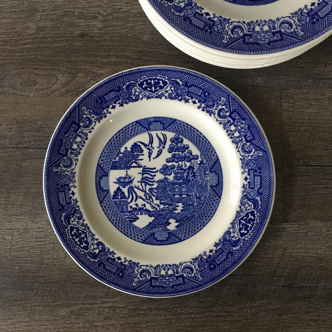 Royal China Blue Willow Dinner Plates Kitchen & Dining Dining & Serving ...