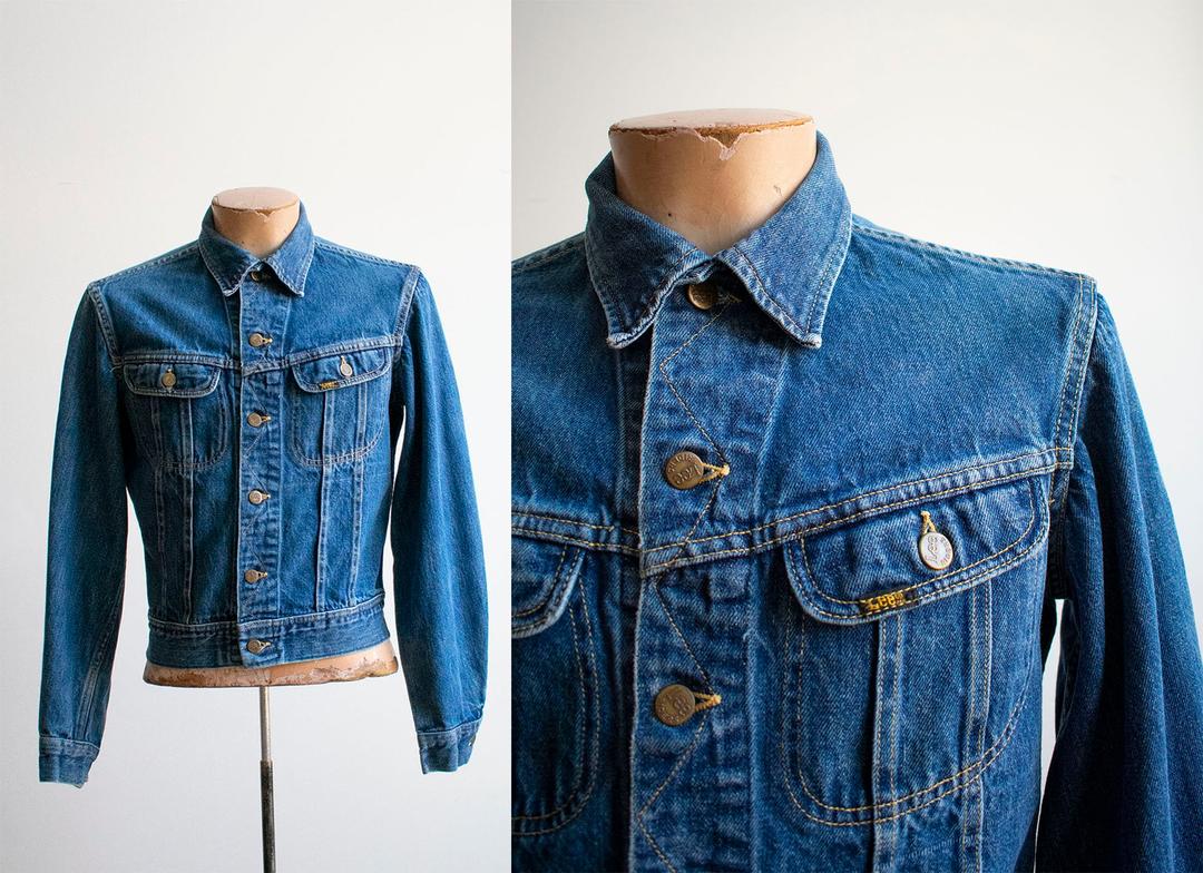 Vintage 1970s Denim Jacket / 1970s Jean Jacket / Lee Jacket Sanforized ...