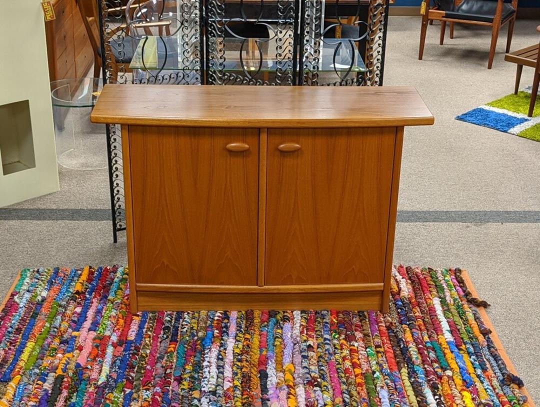 Danish Modern teak two door server | Peg Leg Vintage | Beltsville, MD