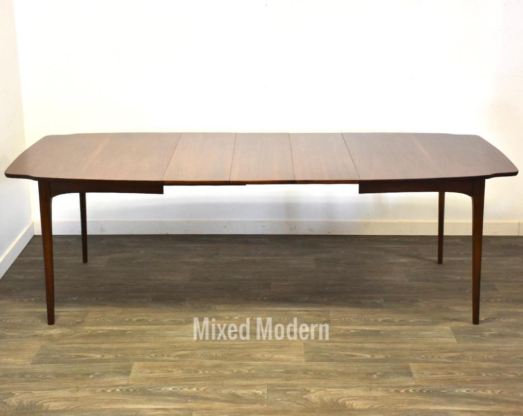 Walnut Extendable MCM Dining Table | Mixed Modern | Nashua, NH