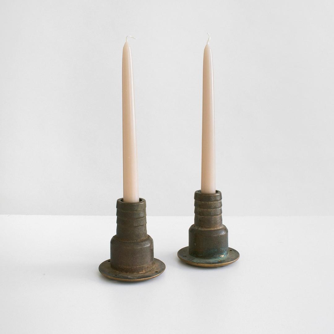 brass candlesticks, antique brass candlesticks, repurposed candlesticks ...