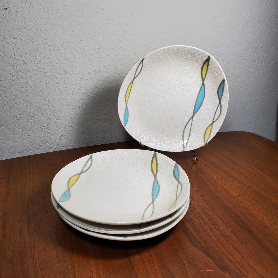 Set of 4 Mid Century Japanese Dessert Plates | Retro Revival Shop ...
