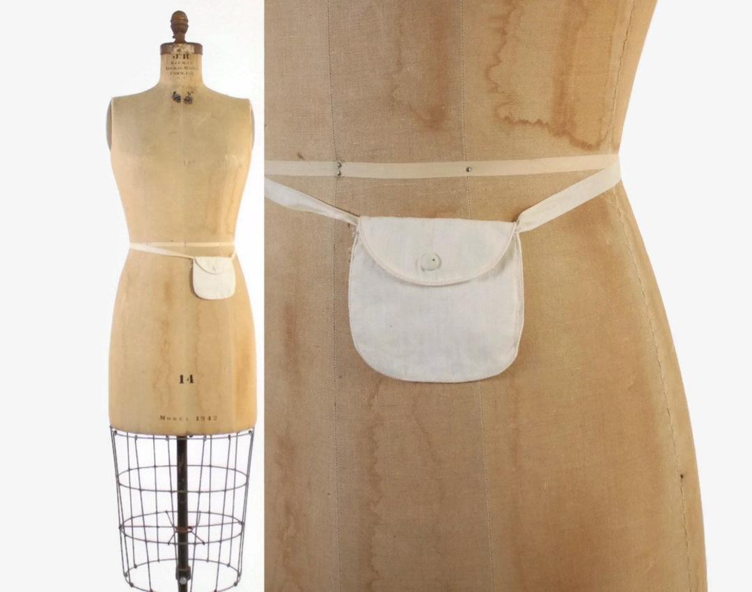 Vintage 20s Pouch BELT / 1920s Women's Secret Stash Money Belt | Lucky ...